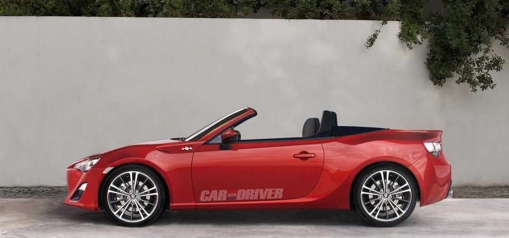 Toyota GT86: Render della versione cabrio | Cavalli Vapore